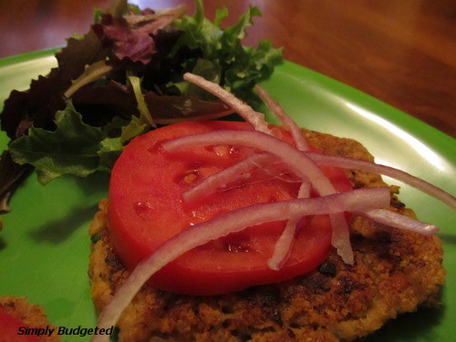 Meatless Monday: Chickpea-Brown Rice Veggie Burger Meatless Monday: Chickpea-Brown Rice Veggie Burger